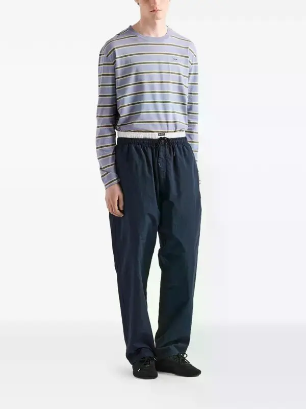 Prada Linen-blend Pants