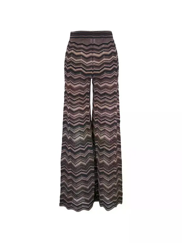 D.exterior Zigzag-knit Trousers