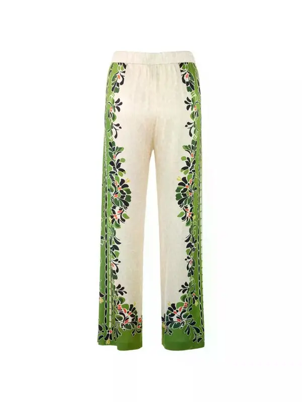 MARCCAIN Palazzo Pants With Floral Print