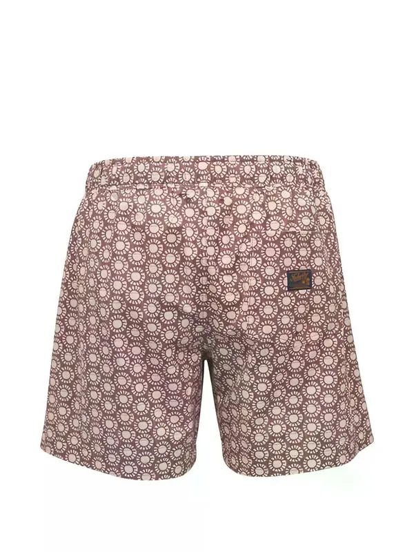 Faherty Brand Geometric Print Swim Shorts