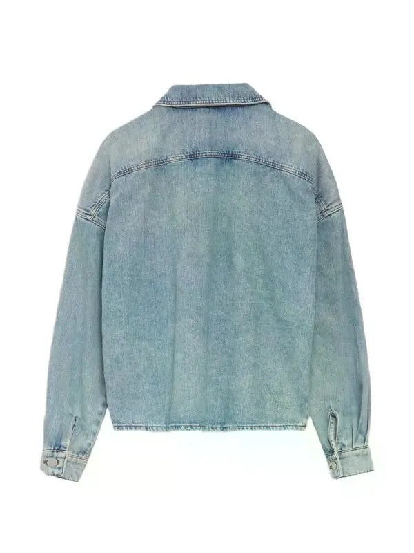 3x1 Melanie Wrap-effect Denim Shirt