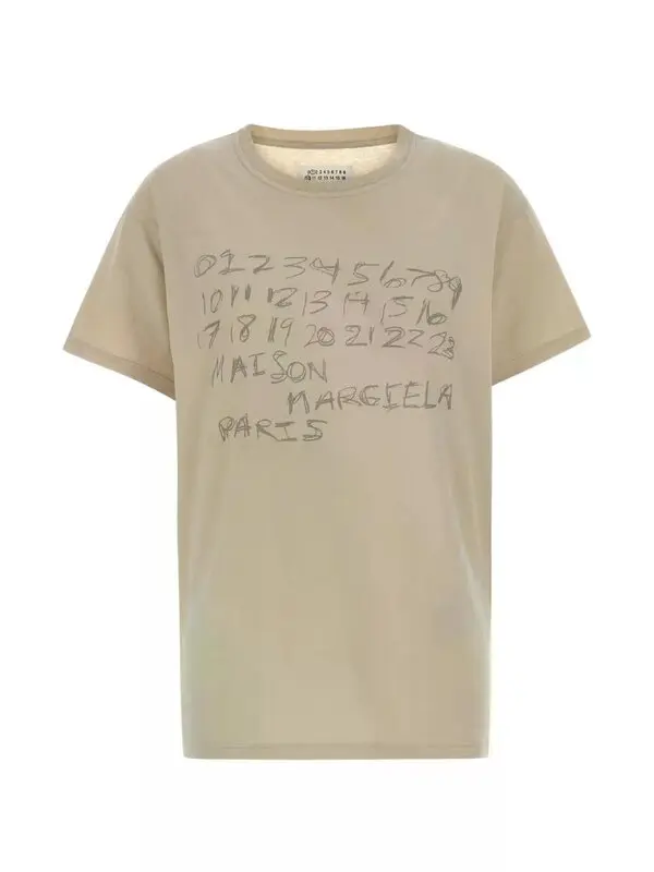 MAISON MARGIELA Numerical Logo Crewneck T-shirt