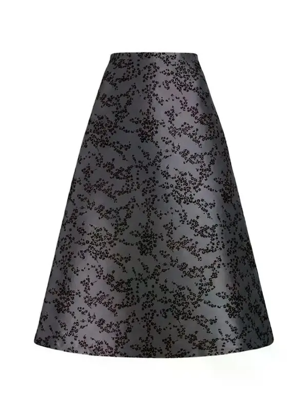 Alberta Ferretti A-line Midi Skirt With Floral Print