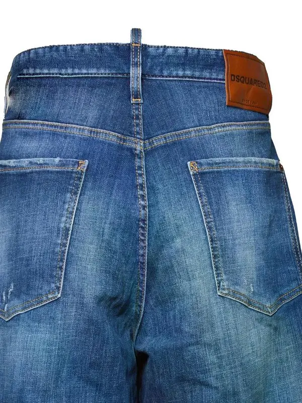 Dsquared2 Distressed Whiskered Jeans