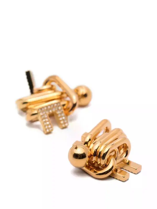 Elisabetta Franchi Logo Motif Earrings
