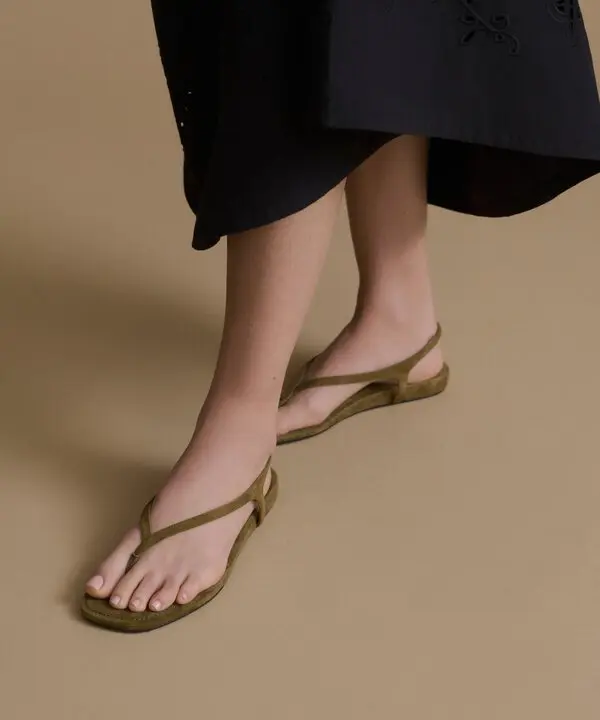 Jenni Kayne Bare Slingback Sandal - Olive