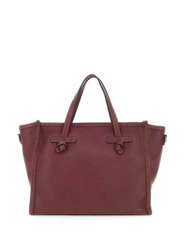 MARCELLA CLUB Medium Miss Marcella 32 Grain Leather Tote Bag - Red