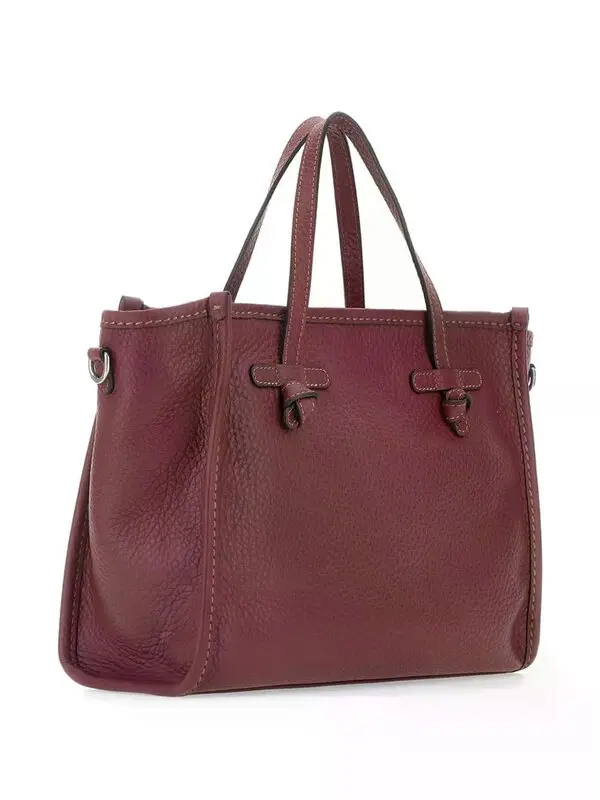 MARCELLA CLUB Medium Miss Marcella 32 Grain Leather Tote Bag - Red