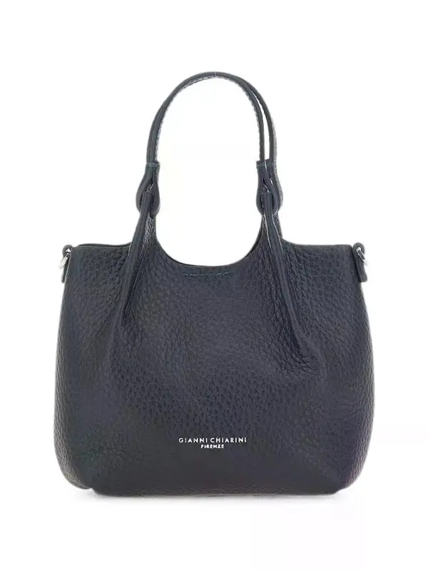 GIANNI CHIARINI Dua Grained Leather Handbag - Blue