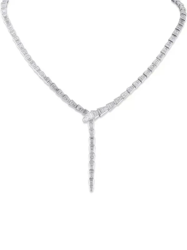 BVLGARI Serpenti Diamond Necklace In 18k White Gold - Silver