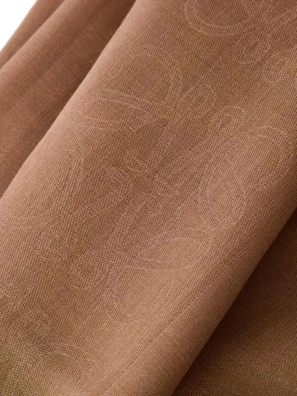 Loewe Anagram-pattern Frayed Scarf