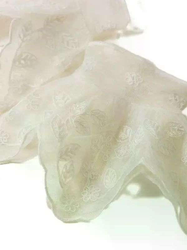 TWINSET Embroidered Ruffled Cuffs