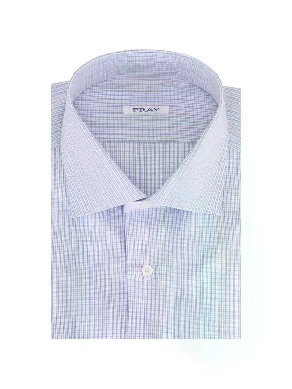 FRAY Check-pattern Cutaway-collar Shirt