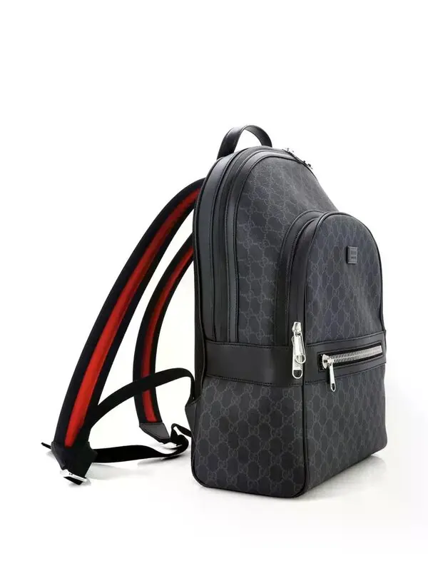 Gucci Gg Coated Canvas Medium Backpack