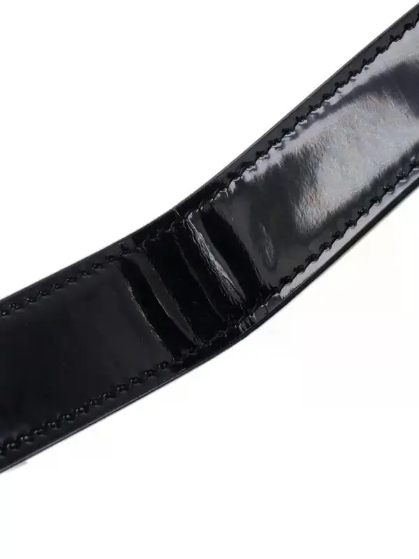Saint Laurent Solferino Patent Medium Shoulder Bag - Black