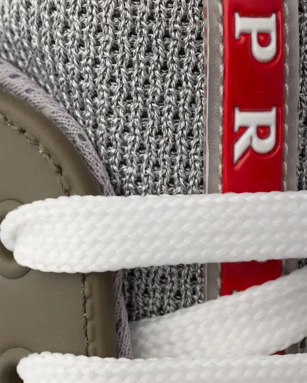 Prada America's Cup Soft Rubber And Bike Fabric Sneakers - Green