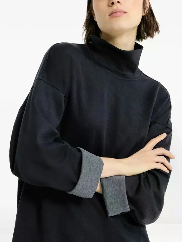 Brunello Cucinelli Cotton And Silk Interlock Turtleneck Sweater