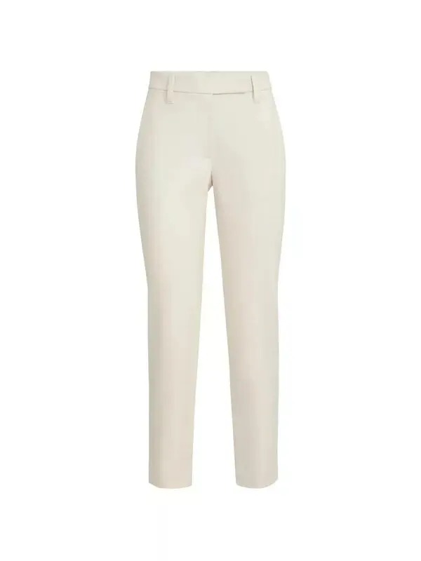 Brunello Cucinelli Slim Fit Stretch Cotton Twill Trousers