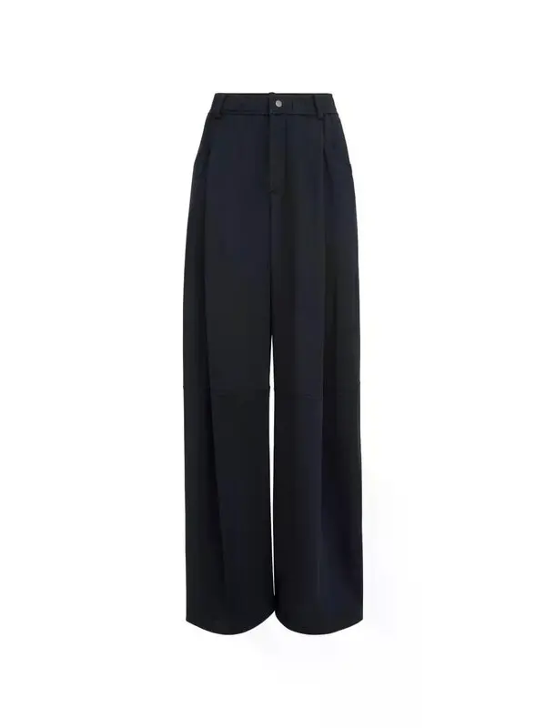 Brunello Cucinelli Cotton And Silk Interlock Wide Leg Track Trousers