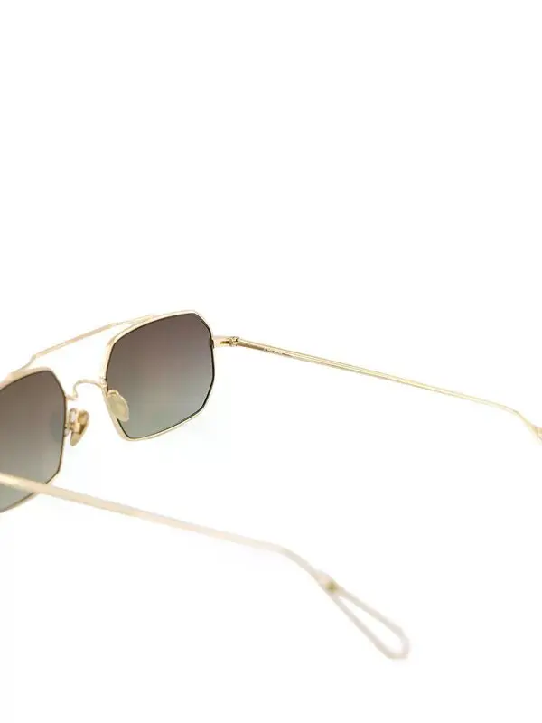 AHLEM Clovis Geometric-frame Sunglasses - Gold