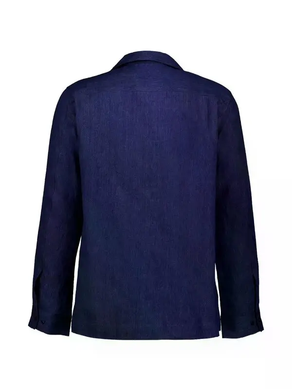 Orlebar Brown Vincent Long-sleeve Shirt - Blue