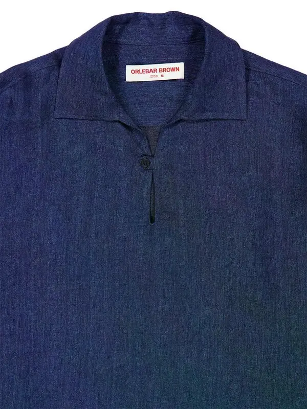 Orlebar Brown Vincent Long-sleeve Shirt - Blue