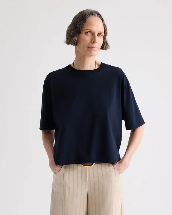 TWP Jt Shirt In Jersey - Midnight