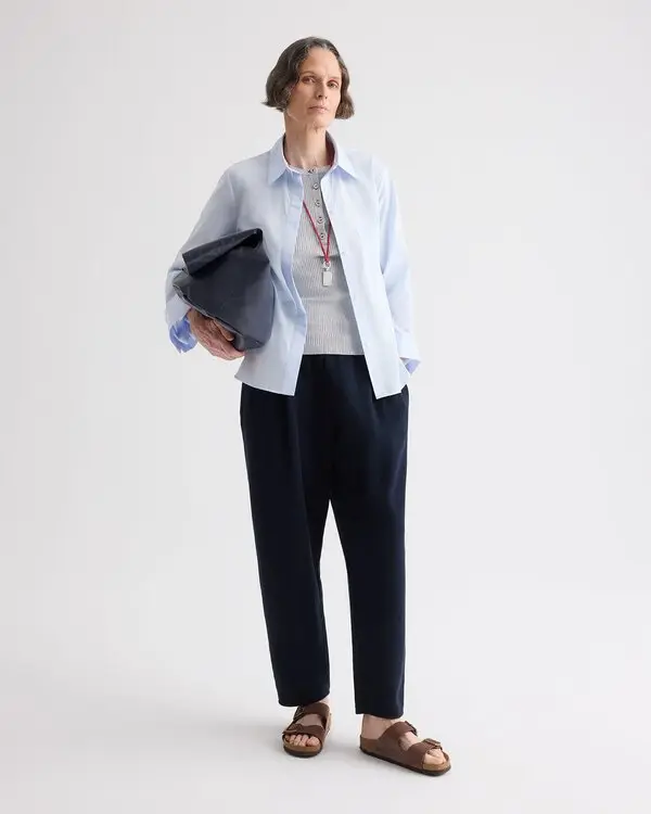 TWP Pleated Sweatpant In Lightweight Sweatshirt