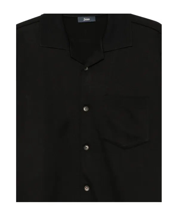 Herno Chest-pocket Short-sleeved Button-up Shirt