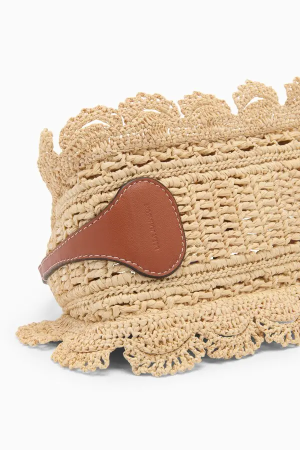 Ulla Johnson Marina Raffia Pouchette - Natural