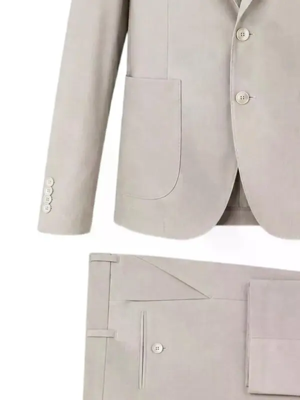 MANUEL RITZ Single-breasted Notched-lapels Suit - Neutrals