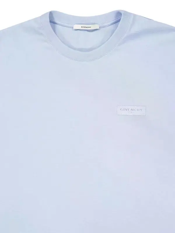 Givenchy Logo-appliqué T-shirt - Blue