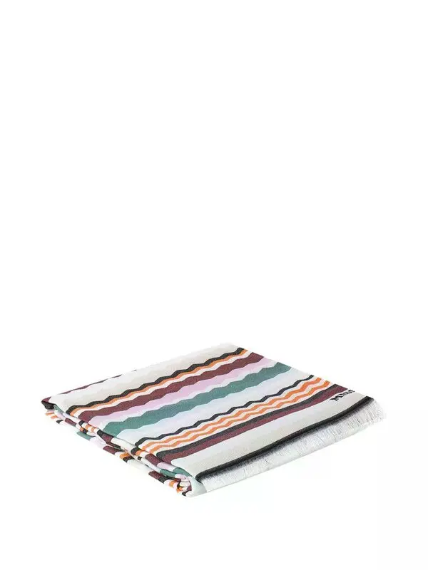 Missoni Zigzag Fringed Beach Towel - Red