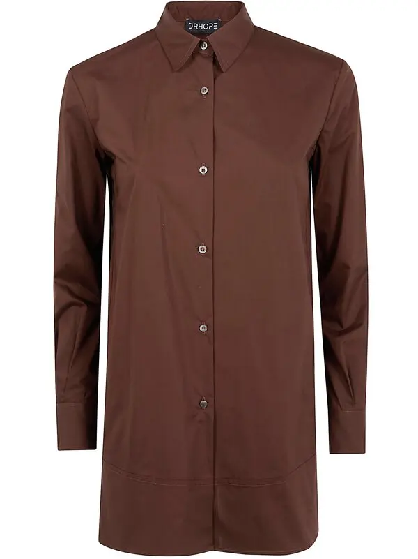DRHOPE Long Sleeve Cotton Shirt