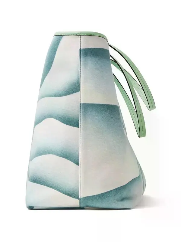 Versace Vivian Large Canvas Tote - White