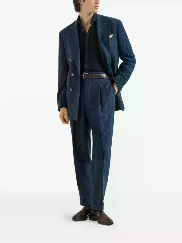 Brunello Cucinelli Cotton-piqué Western Shirt - Blue
