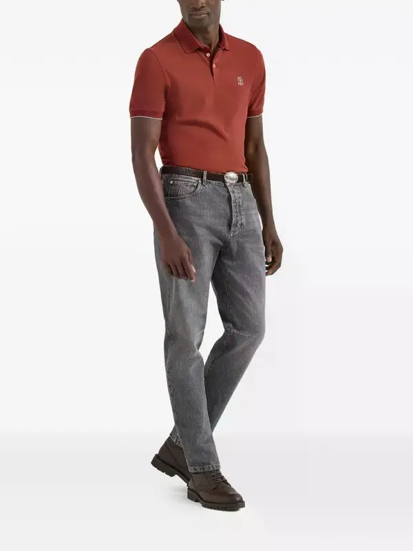 Brunello Cucinelli Greyscale Denim Leisure-fit Five-pocket Trousers