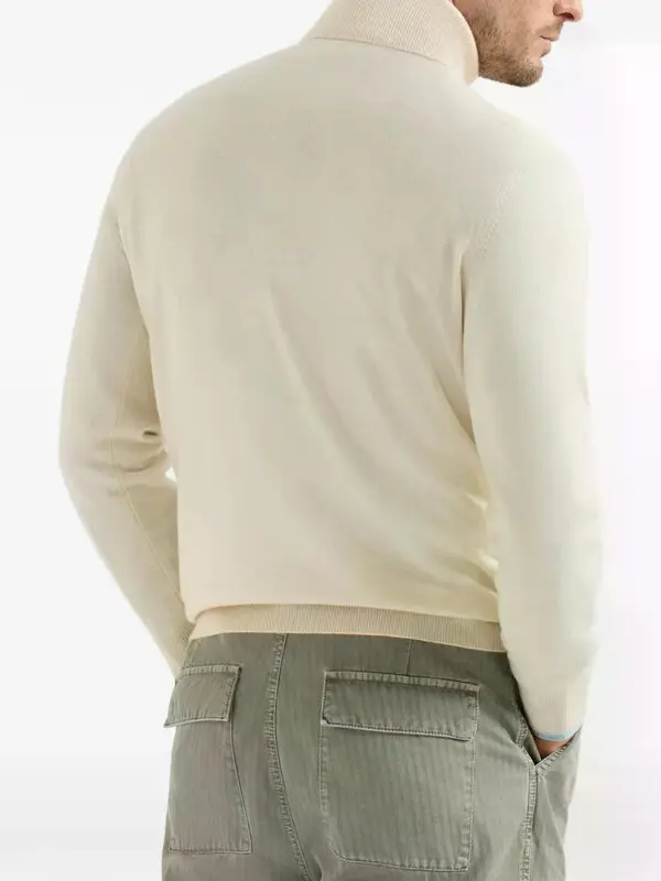 Brunello Cucinelli Cashmere Turtleneck Sweater - Neutrals