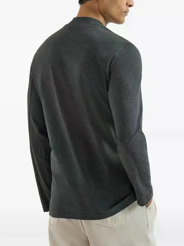 Brunello Cucinelli Long-sleeve Mock-neck T-shirt