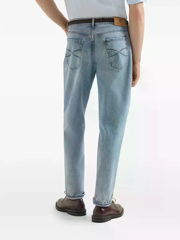 Brunello Cucinelli Iconic-fit Five-pocket Denim Trousers - Blue