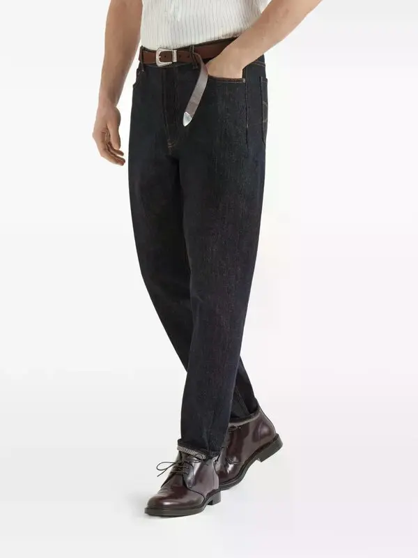 Brunello Cucinelli Iconic-fit Five-pocket Denim Trousers - Blue
