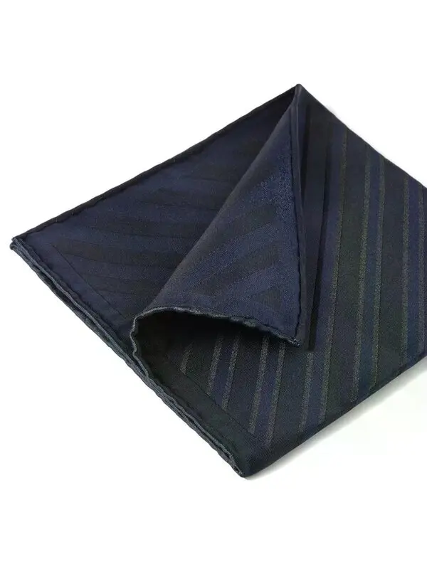 Brunello Cucinelli Regimental-stripe Silk Pocket Square