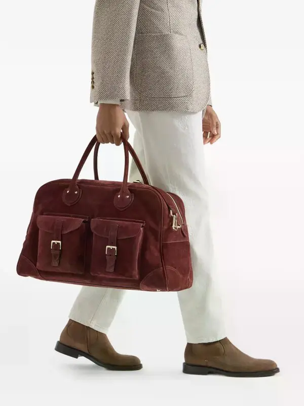 Brunello Cucinelli Suede Weekender Bag
