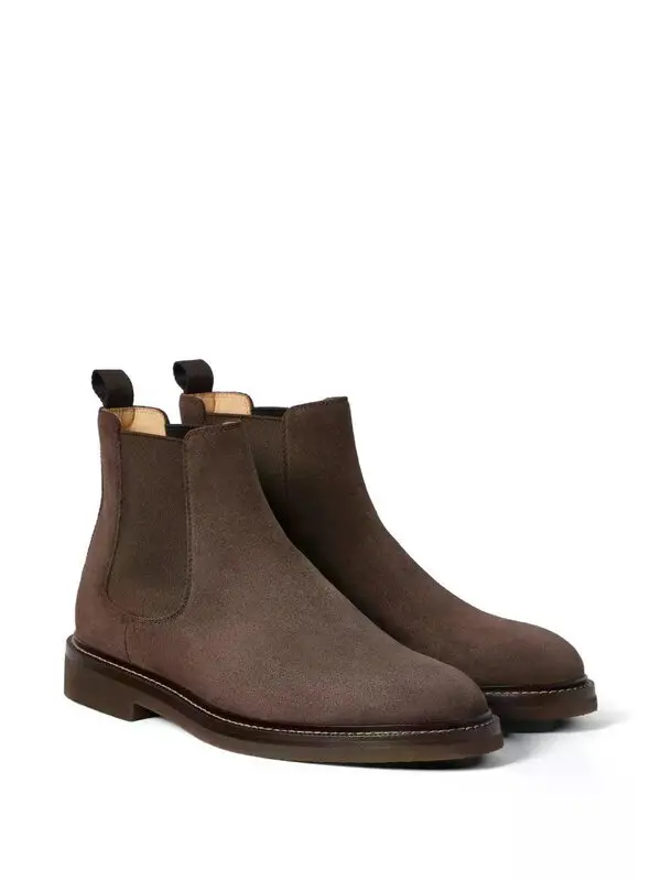Brunello Cucinelli Suede Chelsea Boots