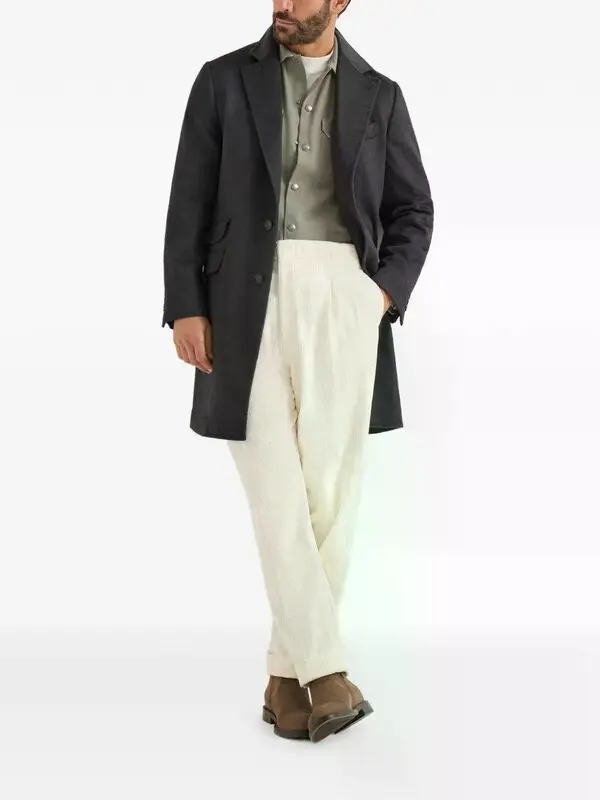 Brunello Cucinelli Lightweight Virgin Wool Cloth Coat
