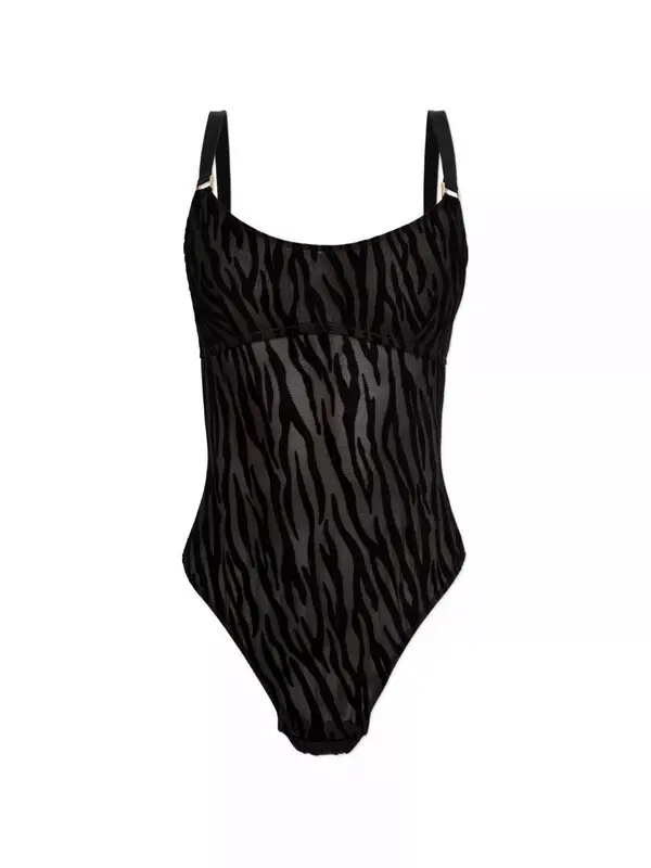 HEIST The Nieve Flocked Mesh Bodysuit