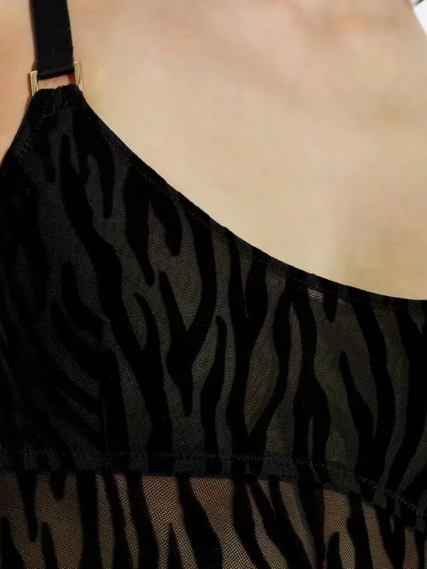 HEIST The Nieve Flocked Mesh Bodysuit