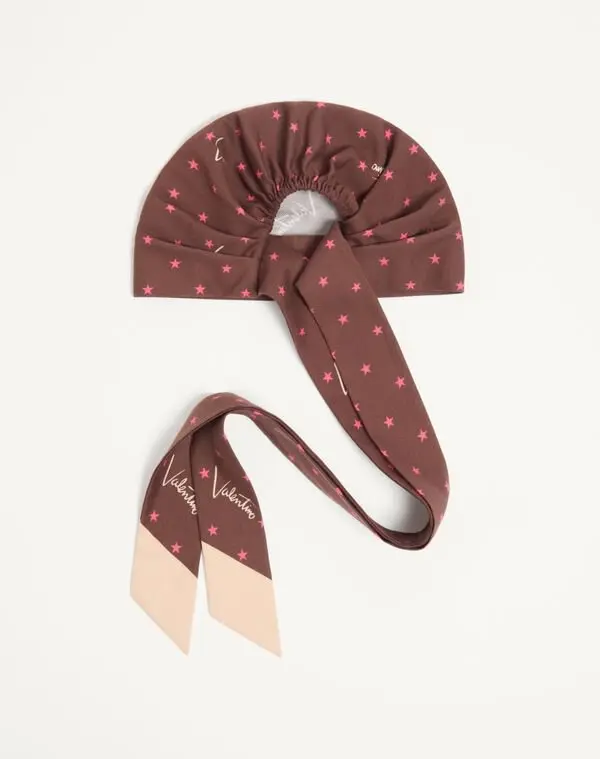 Valentino Garavani Stelline E Firma Starry Silk And Cotton Headband