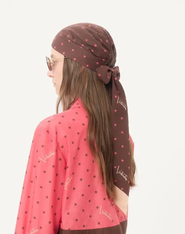 Valentino Garavani Stelline E Firma Starry Silk And Cotton Headband