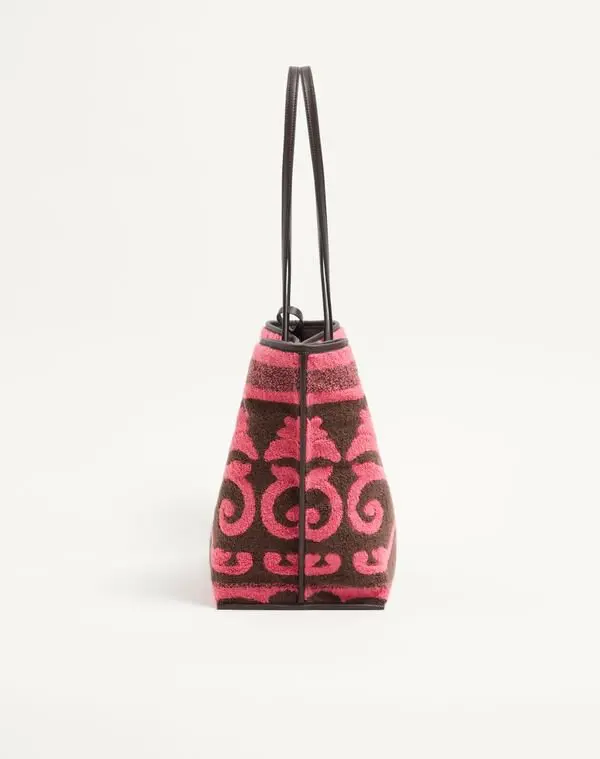 Valentino Garavani Medium Shopping Bag In Terry Cloth